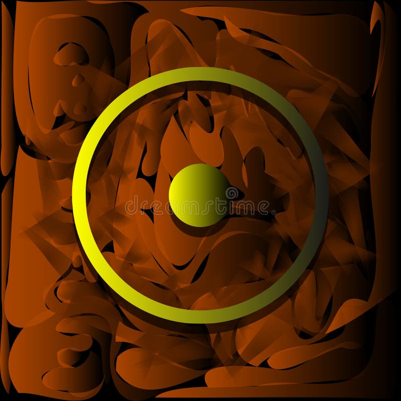 Sun Symbol on an Abstract Background. Stock Illustration - Illustration ...