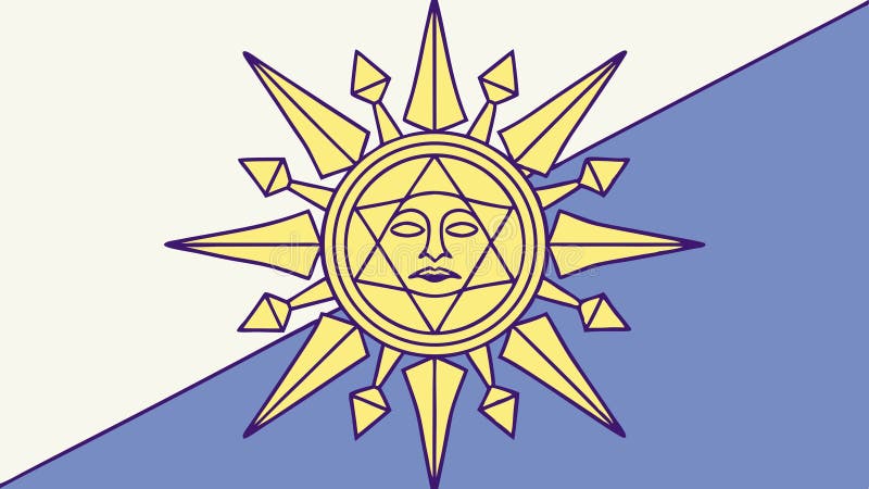 Sun Symbol with Rays Illustration, Astrology or Power, Vector Design ...