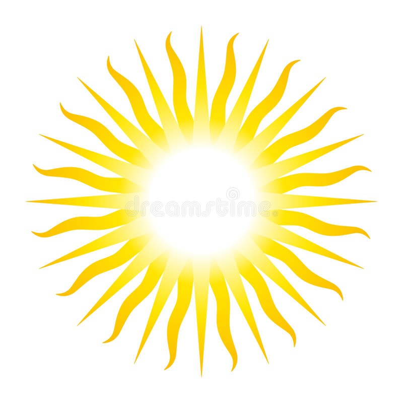 Sun Rays stock vector. Illustration of force, illumination - 34148007