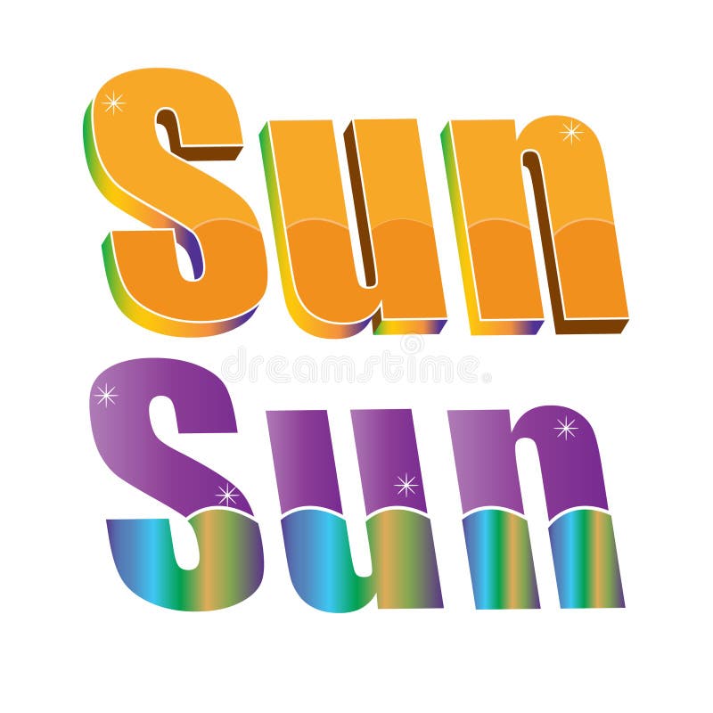 The sun. Text stock illustration. Illustration of lettering - 178508572