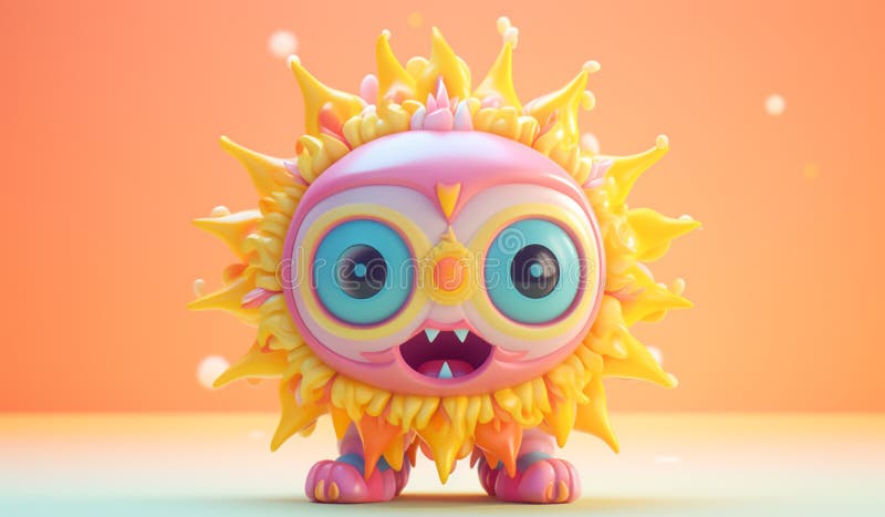 Sun Toy in Soft Colors, Plasticized Material, Educational for Children ...