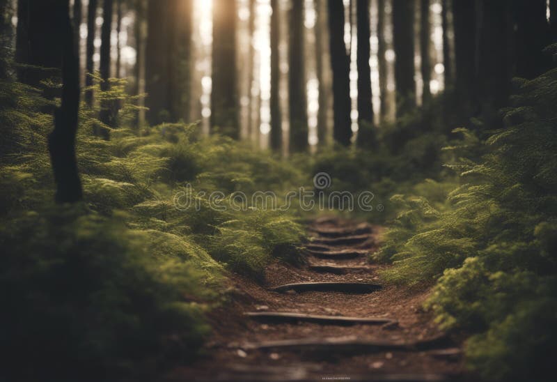 Sun Trail Forest Landscape Path Green Background Light Tree Sunlight ...