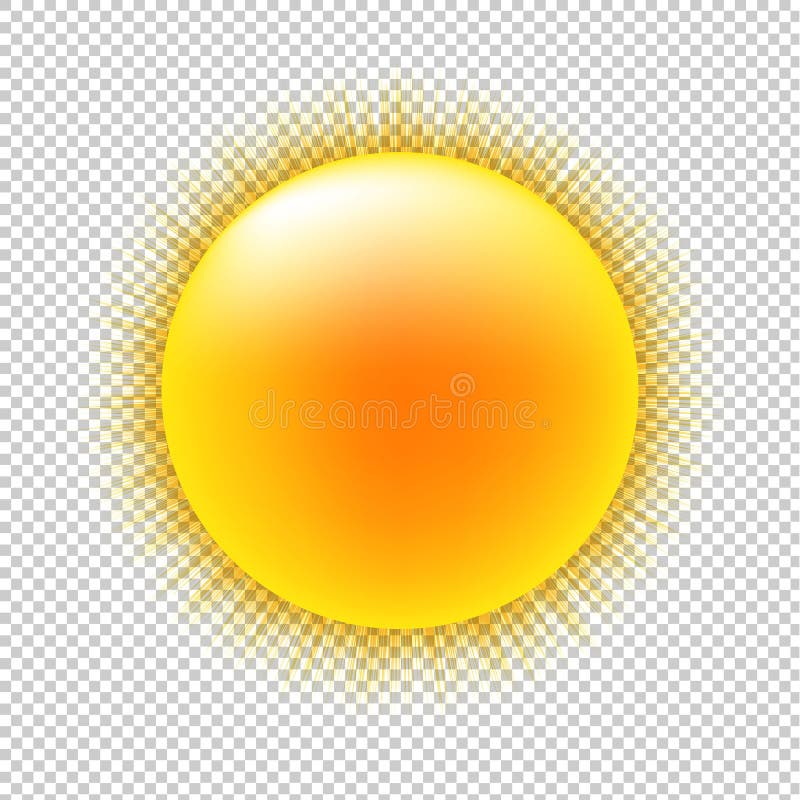 Sun with Transparent Background Stock Vector - Illustration of icon ...