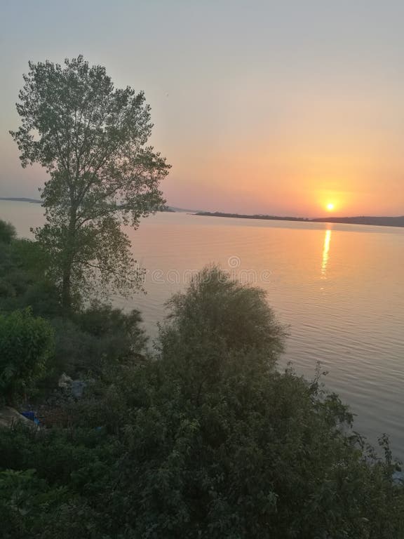 A sun stock image. Image of tree, water, clouds - 97074575
