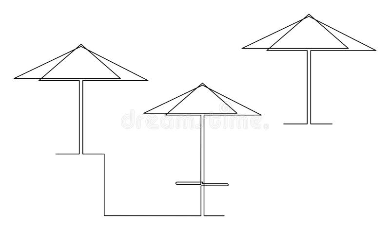 Sun Umbrella. Beach Umbrella To Create Shade from the Sun. Continuous ...