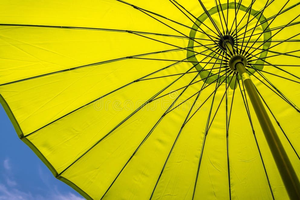 Green-Yellow sun shade stock image. Image of summer, green - 55391793