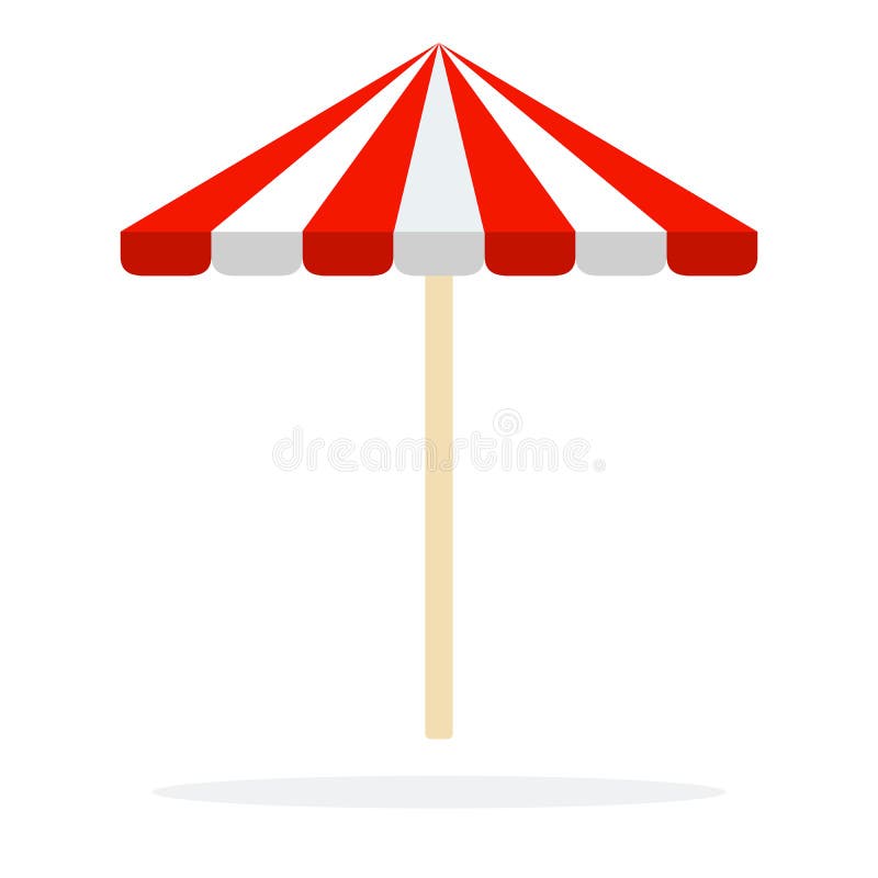 Sun Umbrellas for Cafe Vector Flat Isolated Stock Vector - Illustration ...