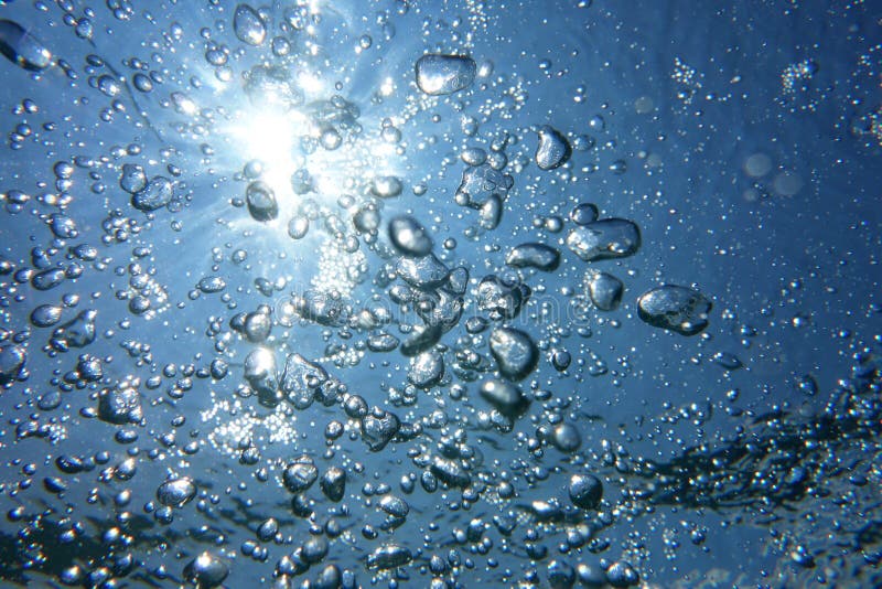 Sun under the sea stock photo. Image of bubble, black - 123586108