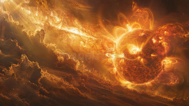 Sun Unleashing Solar Storm Sending Shockwaves Rippling through the ...