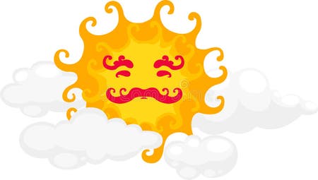 Sun vector stock vector. Illustration of painting, smiling - 22895519