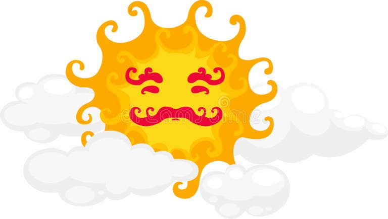 Sun vector stock vector. Illustration of painting, smiling - 22895519