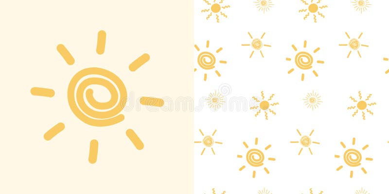Sun vector drawing stock illustration. Illustration of yellow - 254293647