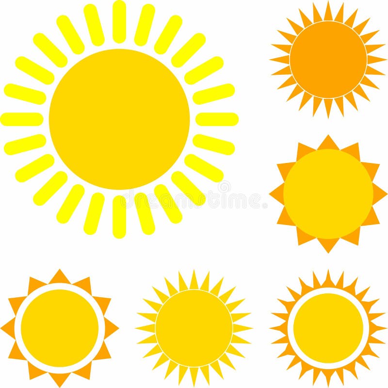 Sun Vector Graphics for Your Projects and Designs Stock Vector ...