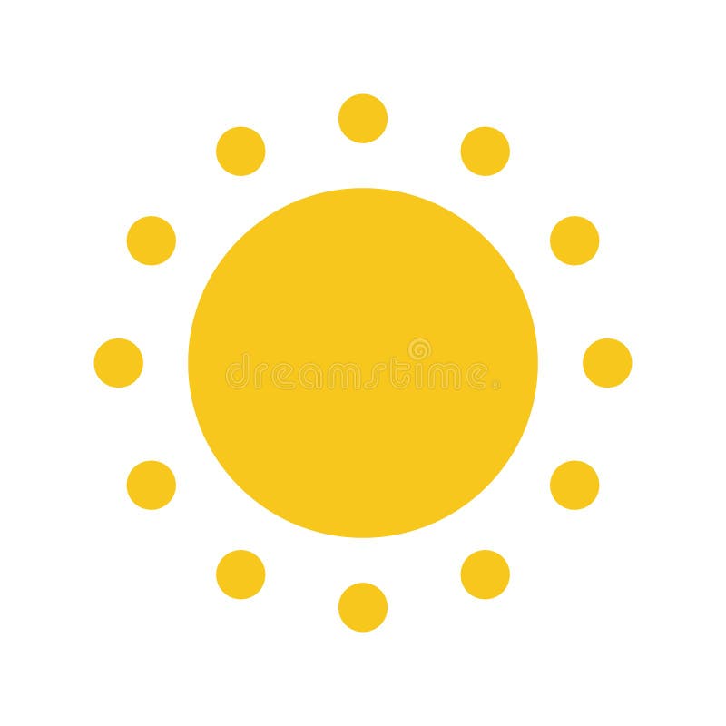 Sun vector icon stock vector. Illustration of spring - 81357363