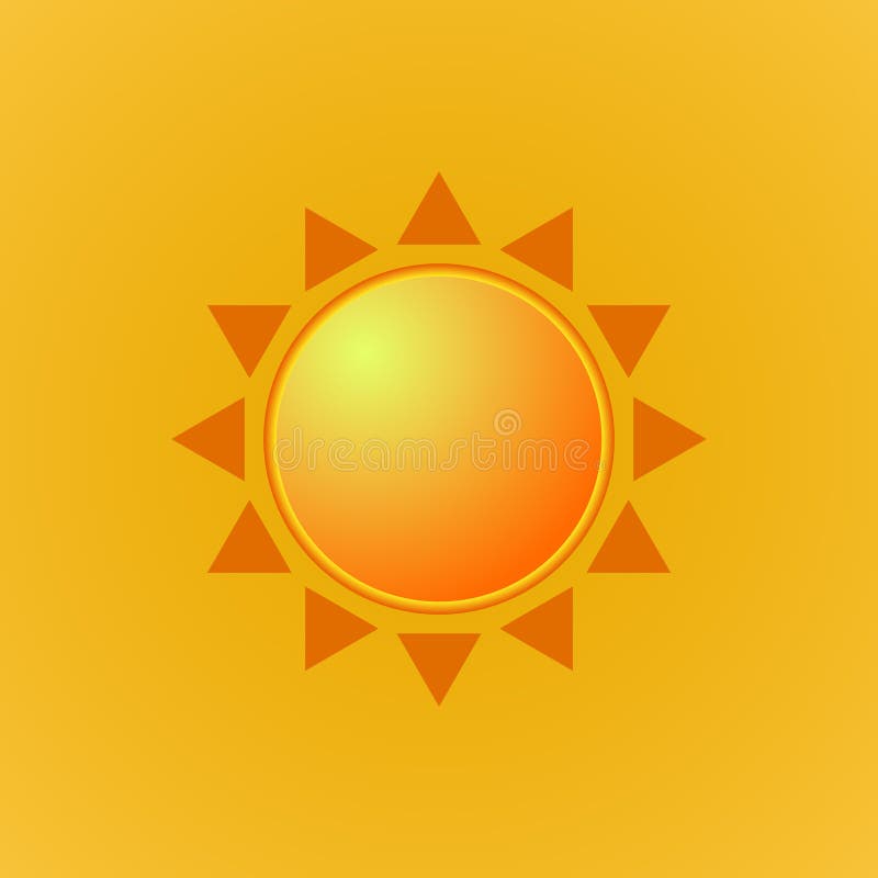 Sun Vector Icon. Sunlight Symbol Stock Vector - Illustration of energy ...