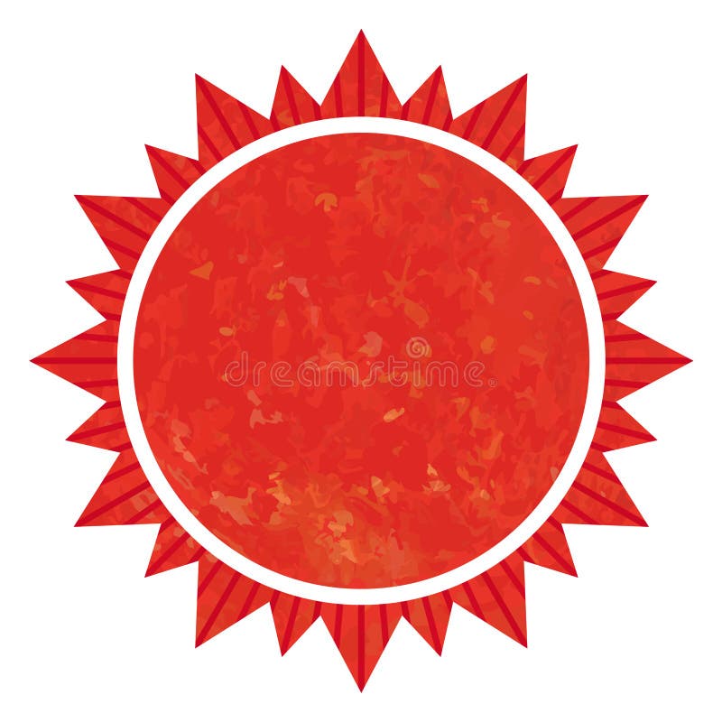 Sun. Vector Illustration. Fine Weather. Stock Vector - Illustration of ...