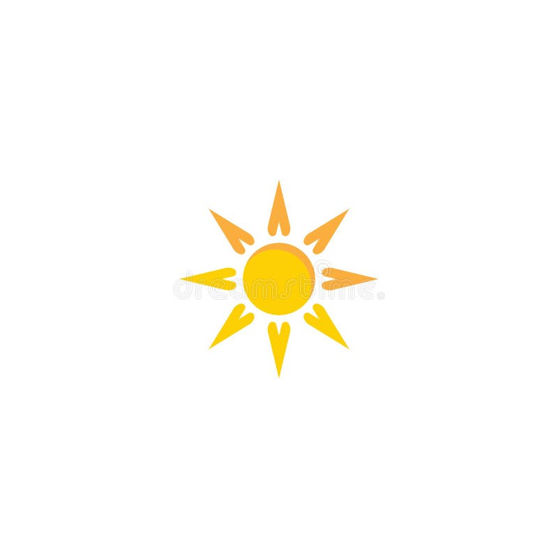 Sun Vector Illustration Icon Stock Vector - Illustration of graphic ...