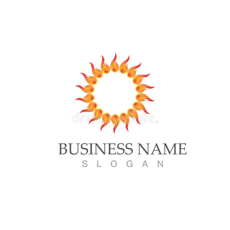 Sun Vector Illustration Icon Logo Stock Vector - Illustration of ...