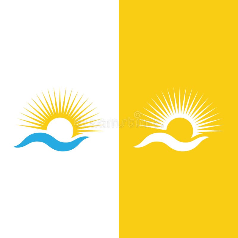 Sun Vector Illustration Icon Logo Stock Vector - Illustration of season ...