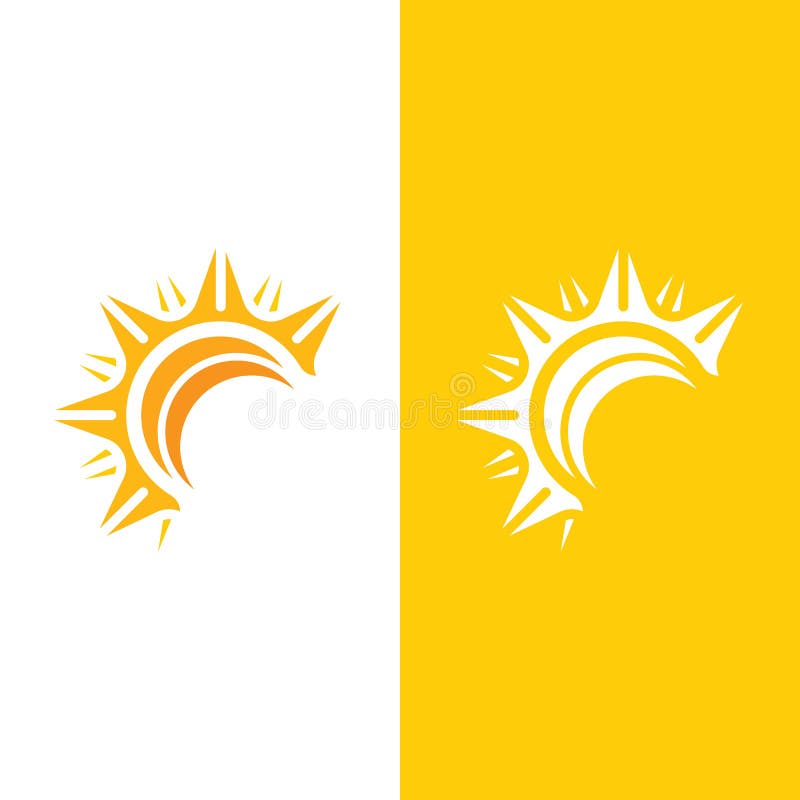 Sun Vector Illustration Icon Logo Stock Vector - Illustration of ...