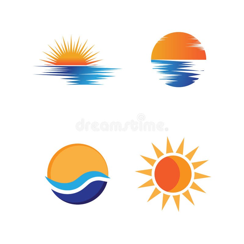 Sun Vector Illustration Icon Logo Template Design Stock Vector ...