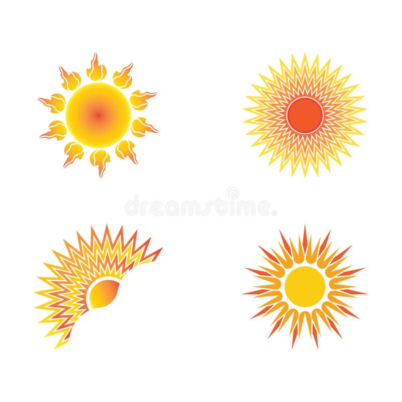Sun Vector Illustration Icon Template Stock Vector - Illustration of ...