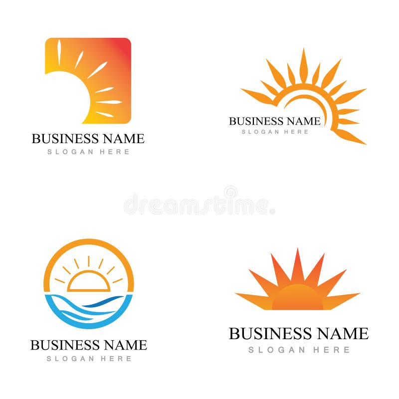 Sun Vector Illustration Icon Stock Vector - Illustration of sunset ...