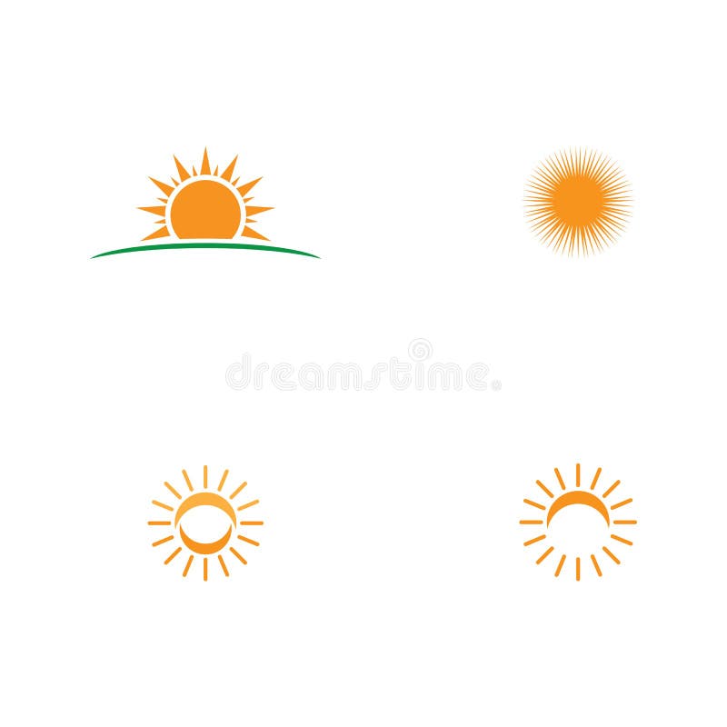Sun Vector Illustration Icon Stock Vector - Illustration of bright ...