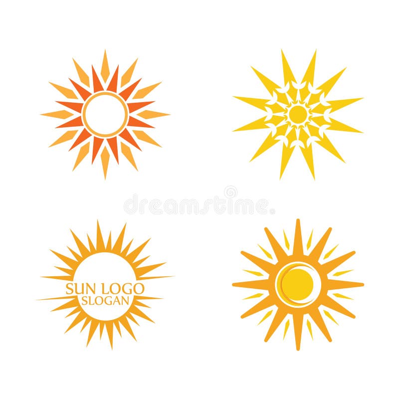 Sun Vector Illustration Icon Stock Vector - Illustration of isolated ...