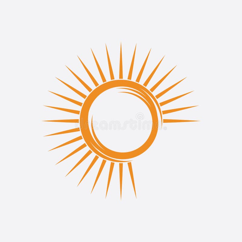 Sun Vector Illustration Icon Stock Vector - Illustration of sunlight ...
