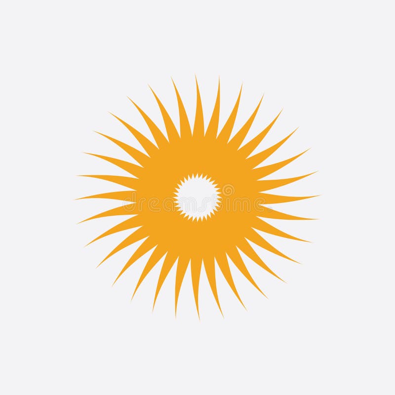 Sun Vector Illustration Icon Stock Vector - Illustration of sunset ...