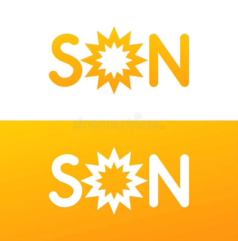 Sun, Vector Label Design Element or Logo Template for Decoration of ...