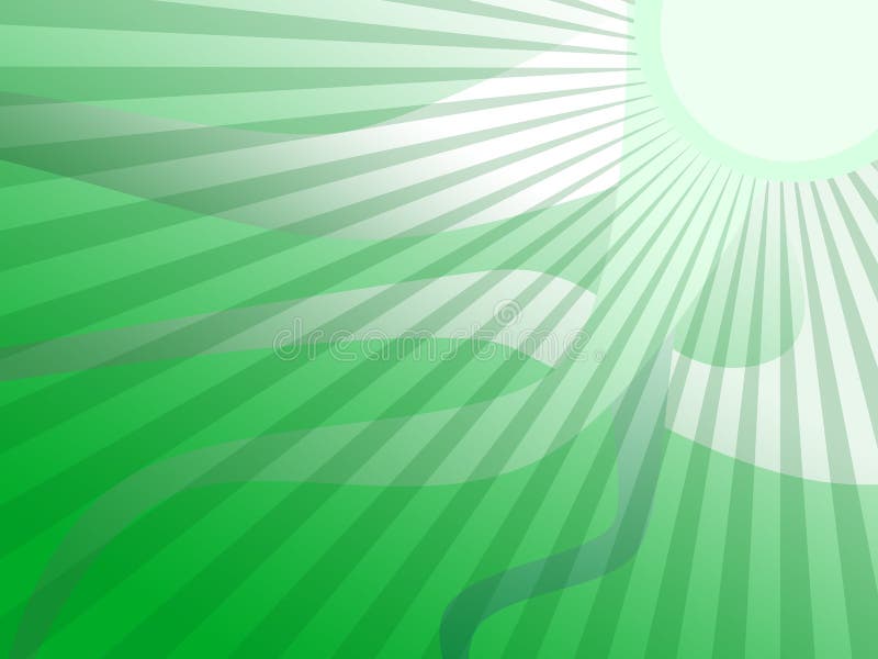 Sun verde raya el fondo stock de ilustración. Ilustración de moderno ...
