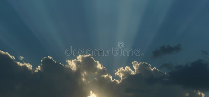The Sun is Visible through the Clouds Stock Photo - Image of summer ...