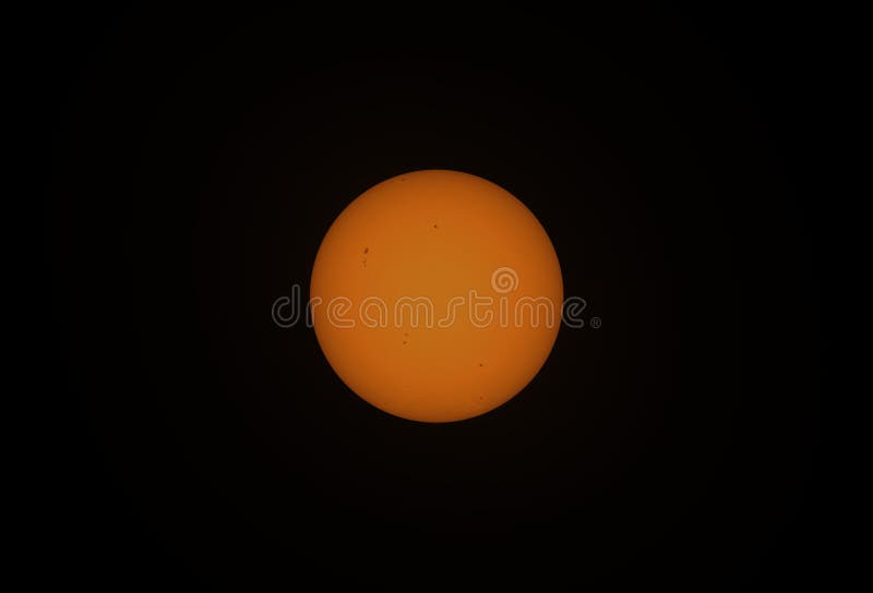 The Sun in Visible Light with Sunspot, April 2024 Stock Photo - Image ...