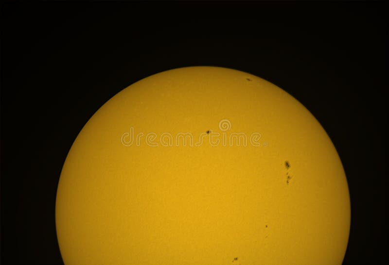 The Sun in Visible Light with Sunspot, April 2024 Stock Photo - Image ...