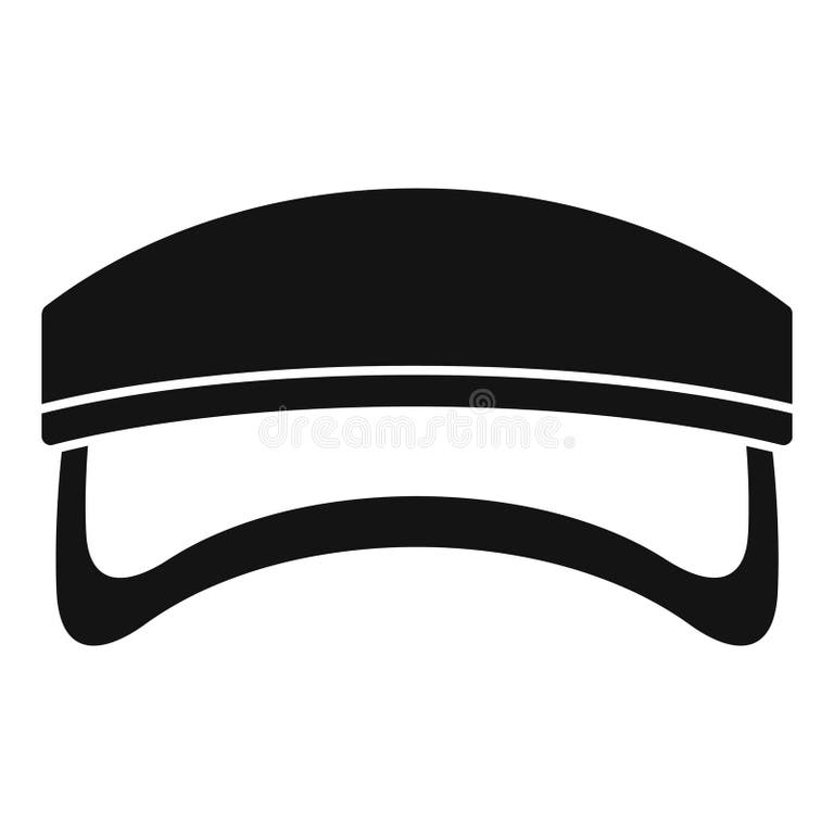 Sun Visor Protecting from Sun Stroke Icon Stock Illustration ...