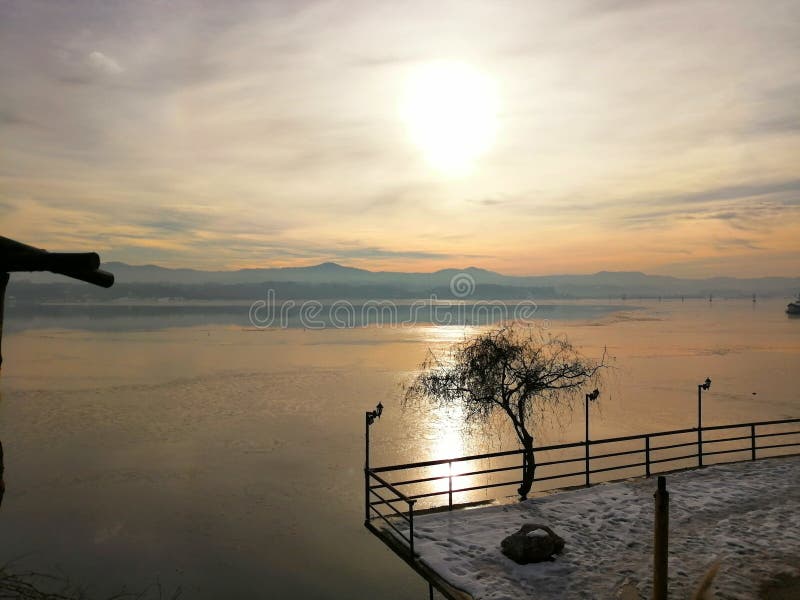 Sun vs snow stock image. Image of winter, beautiful - 158753961