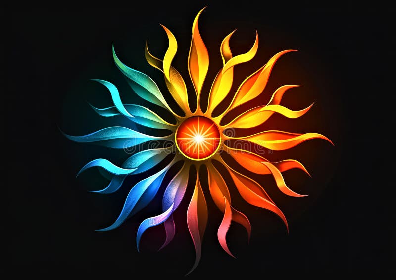 The Sun Was Shining, Pagan Symbol. Universal Sun Symbol in ...