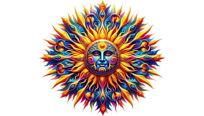 The Sun Was Shining, Pagan Symbol. Universal Sun Symbol in ...