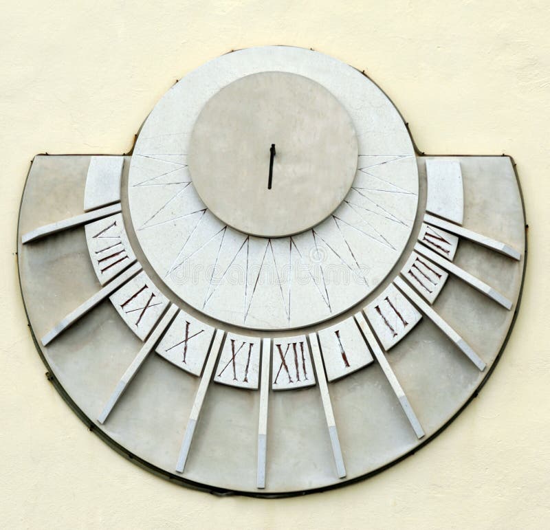 Sun clock stock image. Image of dials, ruins, dial, historic - 3133455