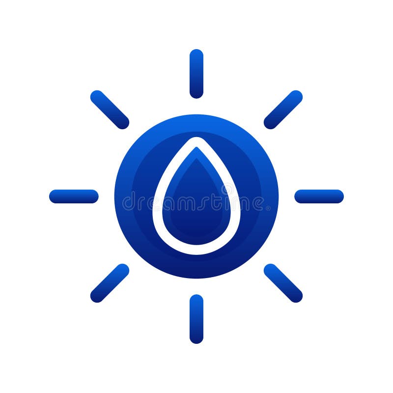 Sun Water Logo Gradient Design Template Icon Element Stock Vector ...