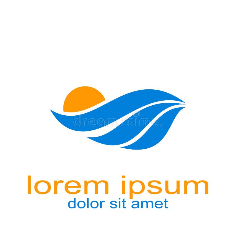 Sun Wave Logo Graphic Resource Stock Vector - Illustration of graphics ...