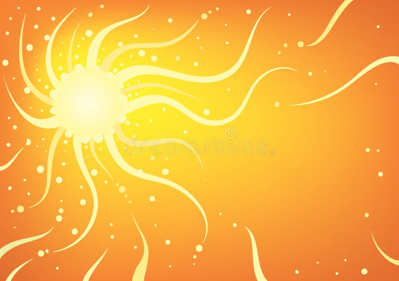 Sun with wavy rays stock vector. Illustration of backdrop - 13683611