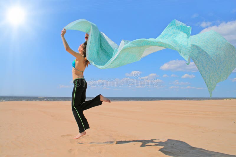 Sun and wind stock image. Image of person, island, beach - 5416079