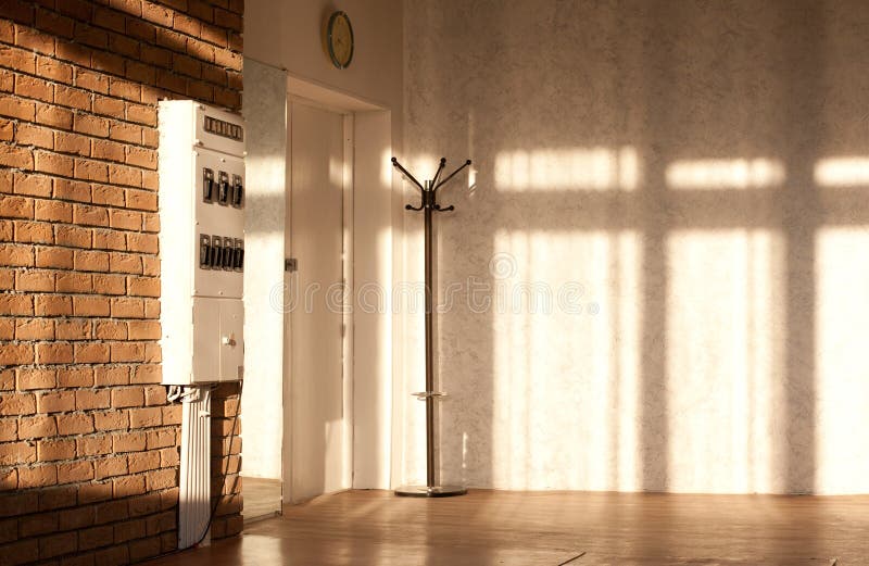 Sun Window Brick Wall Clock Hall Stock Photo - Image of monument ...