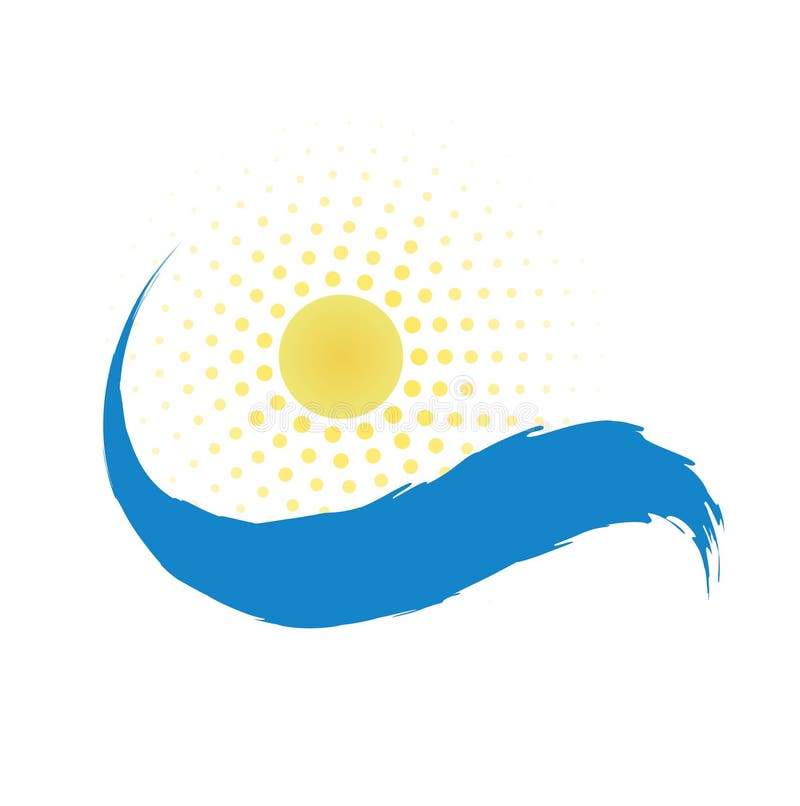 Logotipo Del Río De La Montaña Ilustración del Vector - Ilustración de ...