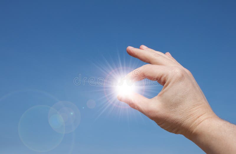 Sun in your hands stock photo. Image of glowing, sunlight - 13646966