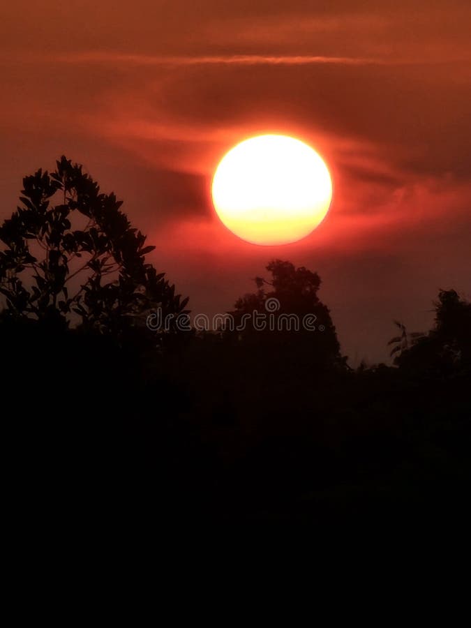 The Sun when Zoomed Using a Camera Was so Beautiful Stock Photo - Image ...