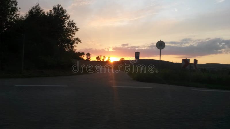 Sun3 stock image. Image of clouds, sun3, yellow, street - 104386987